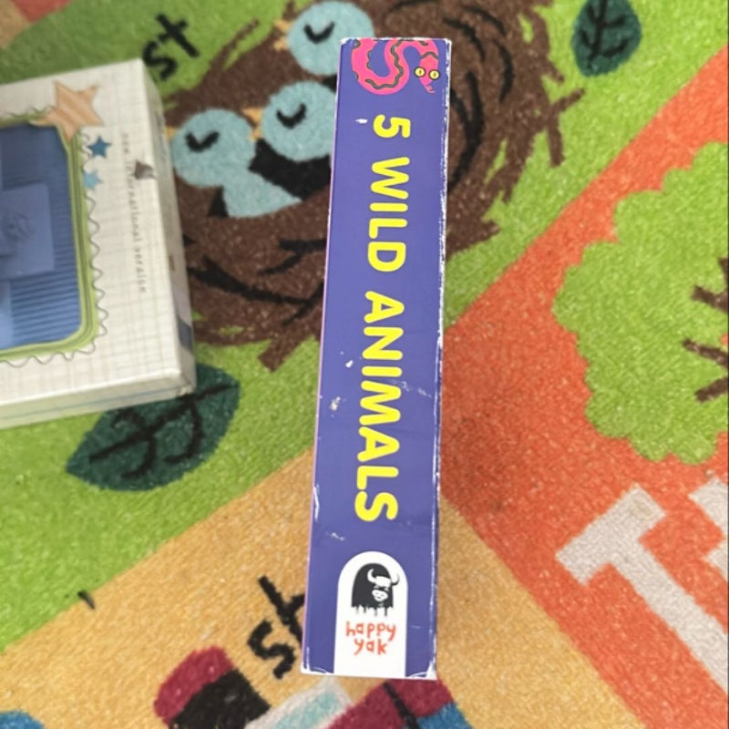 5 Wild Animals By Happy Yak Hardcover Pangobooks