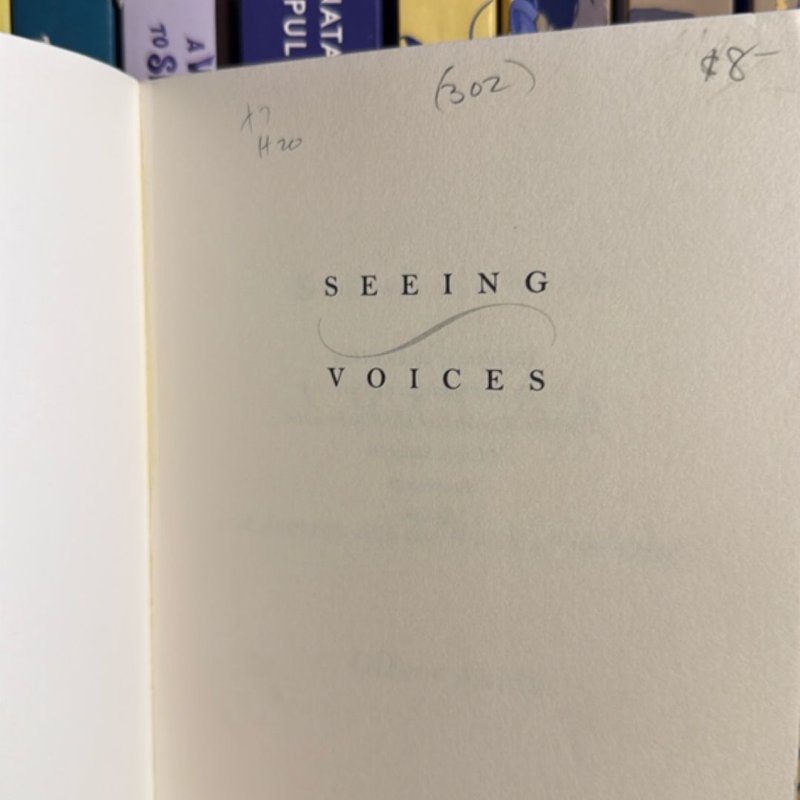 Seeing Voices by Oliver Sacks, Paperback | Pangobooks