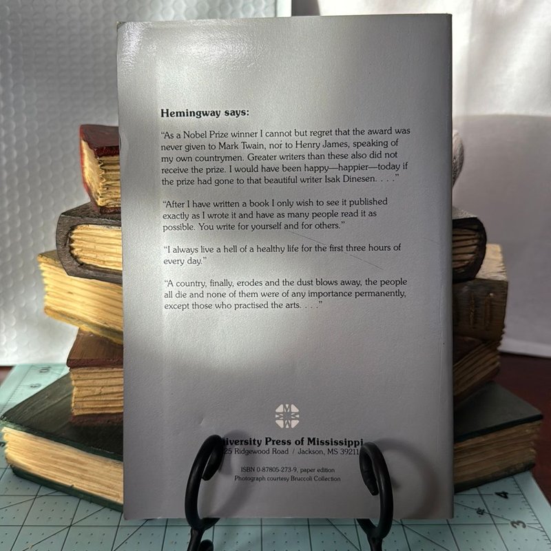 Conversations with Ernest Hemingway by Matthew J. Bruccoli
