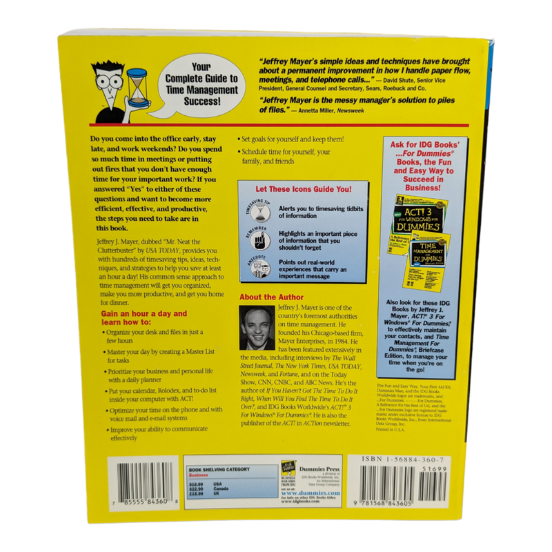 Time Management for Dummies by Jeffrey J. Mayer, Paperback | Pangobooks