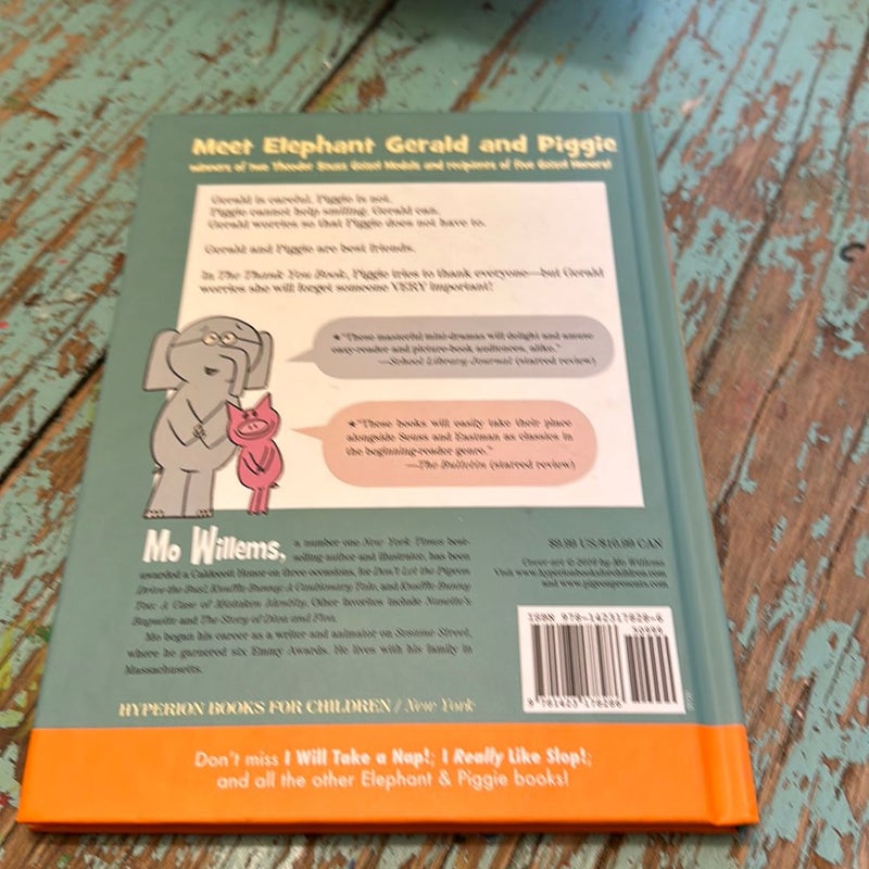 The Thank You Book (an Elephant and Piggie Book) by Mo Willems ...