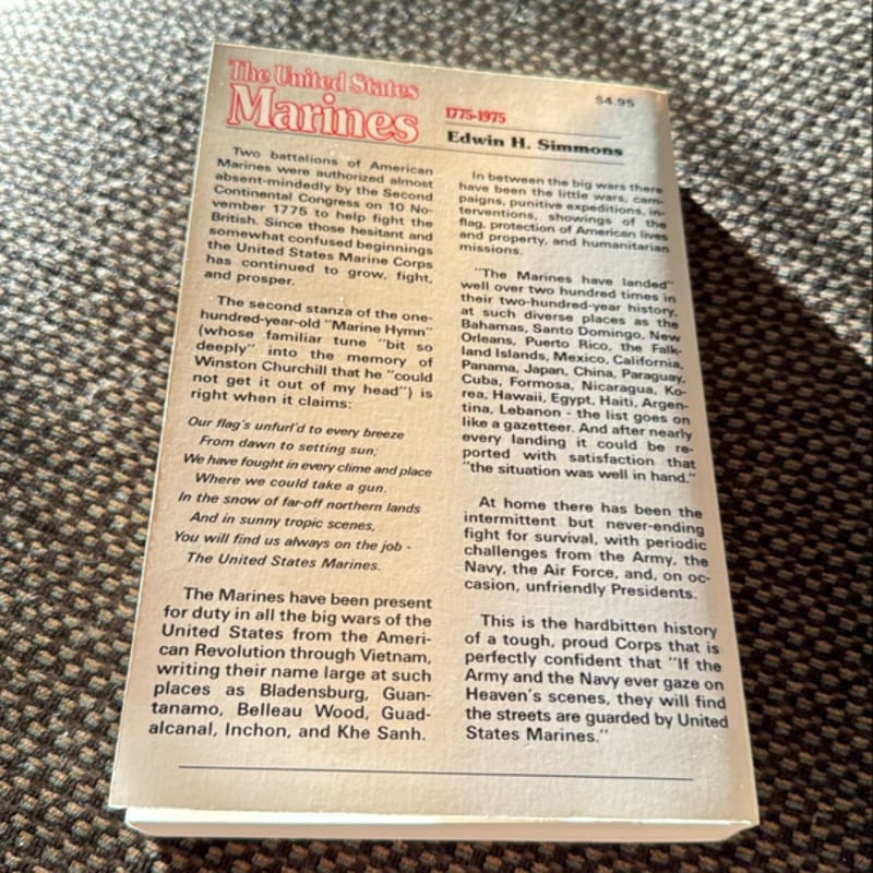 United States Marines, 1775-1975 by E. H. Simmons, Paperback | Pangobooks