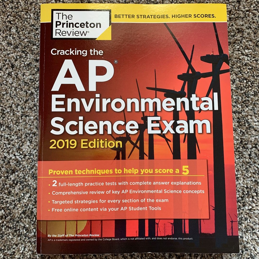 Cracking the AP Environmental Science Exam, 2019 Edition by Princeton ...