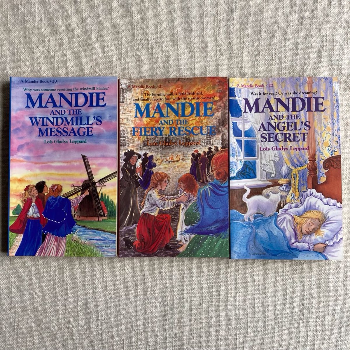 Mandie and the Windmills Message, Fiery Rescue, & Angel’s Secret by ...