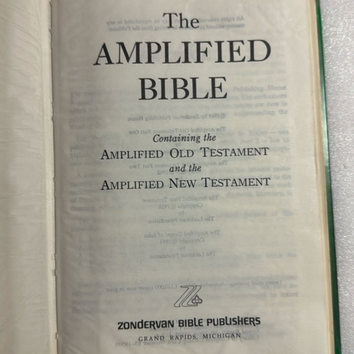 The Amplified Bible, from Zondervan by Jeremiah, Job, Jonah, John, et ...