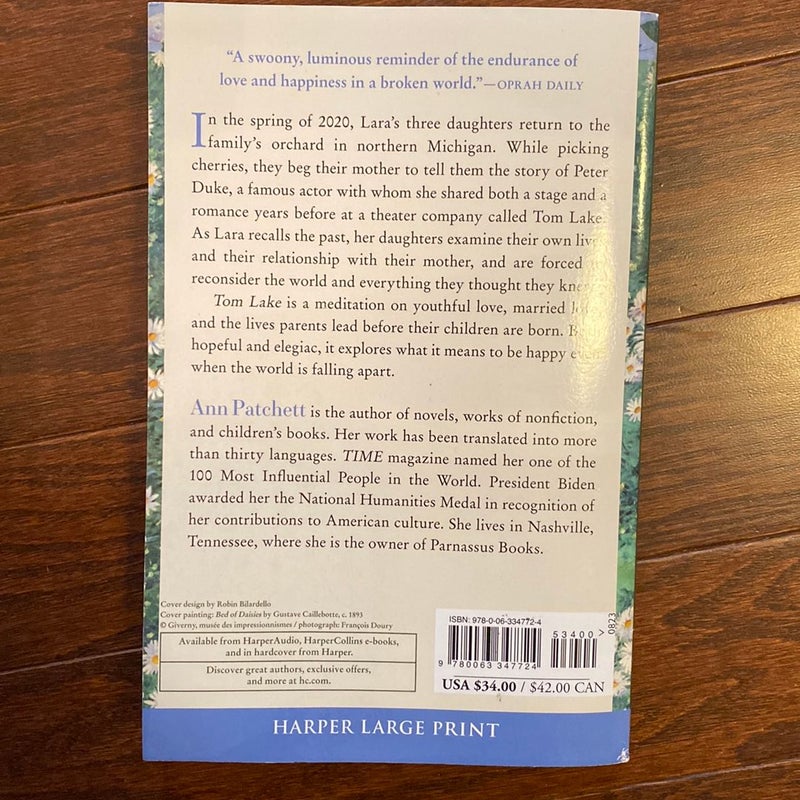 Tom Lake Large Print Edition by Ann Patchett, Paperback | Pangobooks