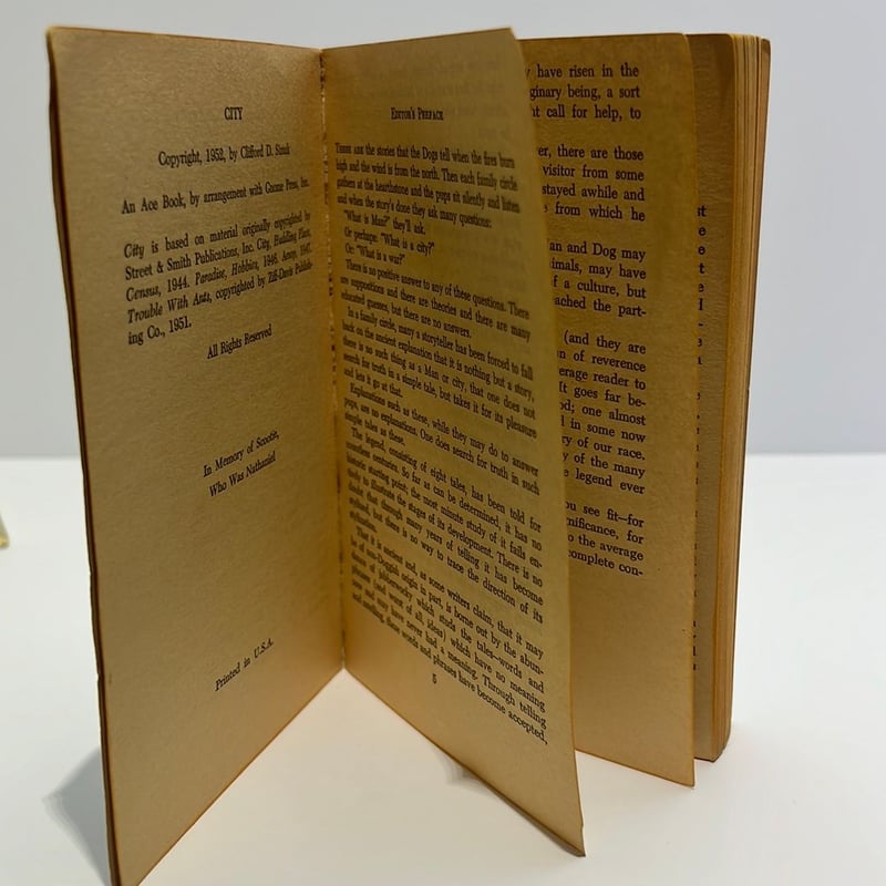 City (1952 Vintage Ace Books H-30) by Clifford D. Simak, Paperback ...
