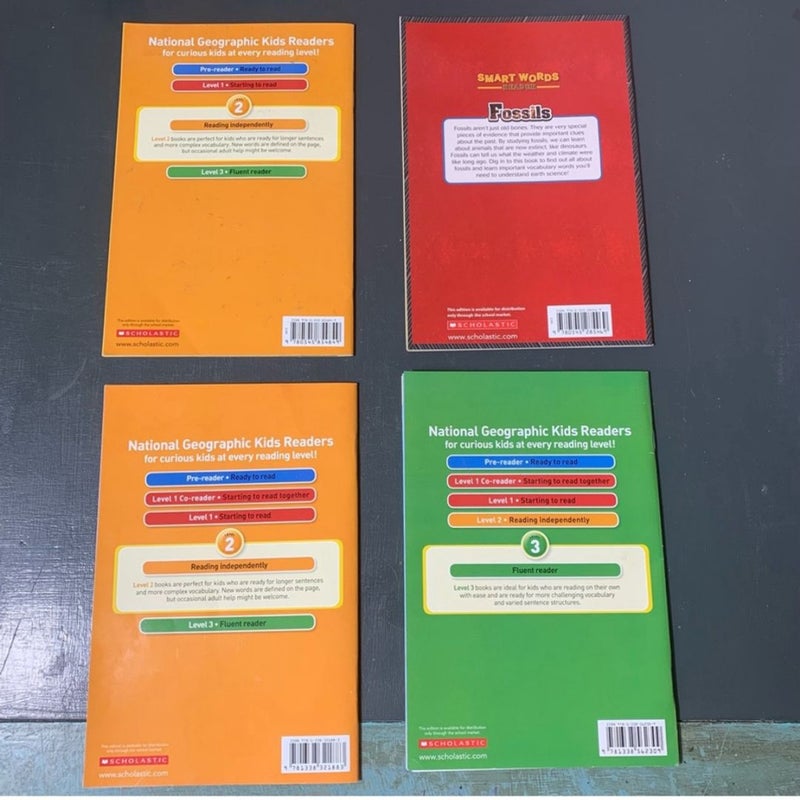 4 National Geographic Kids History & Science Books by , Paperback ...