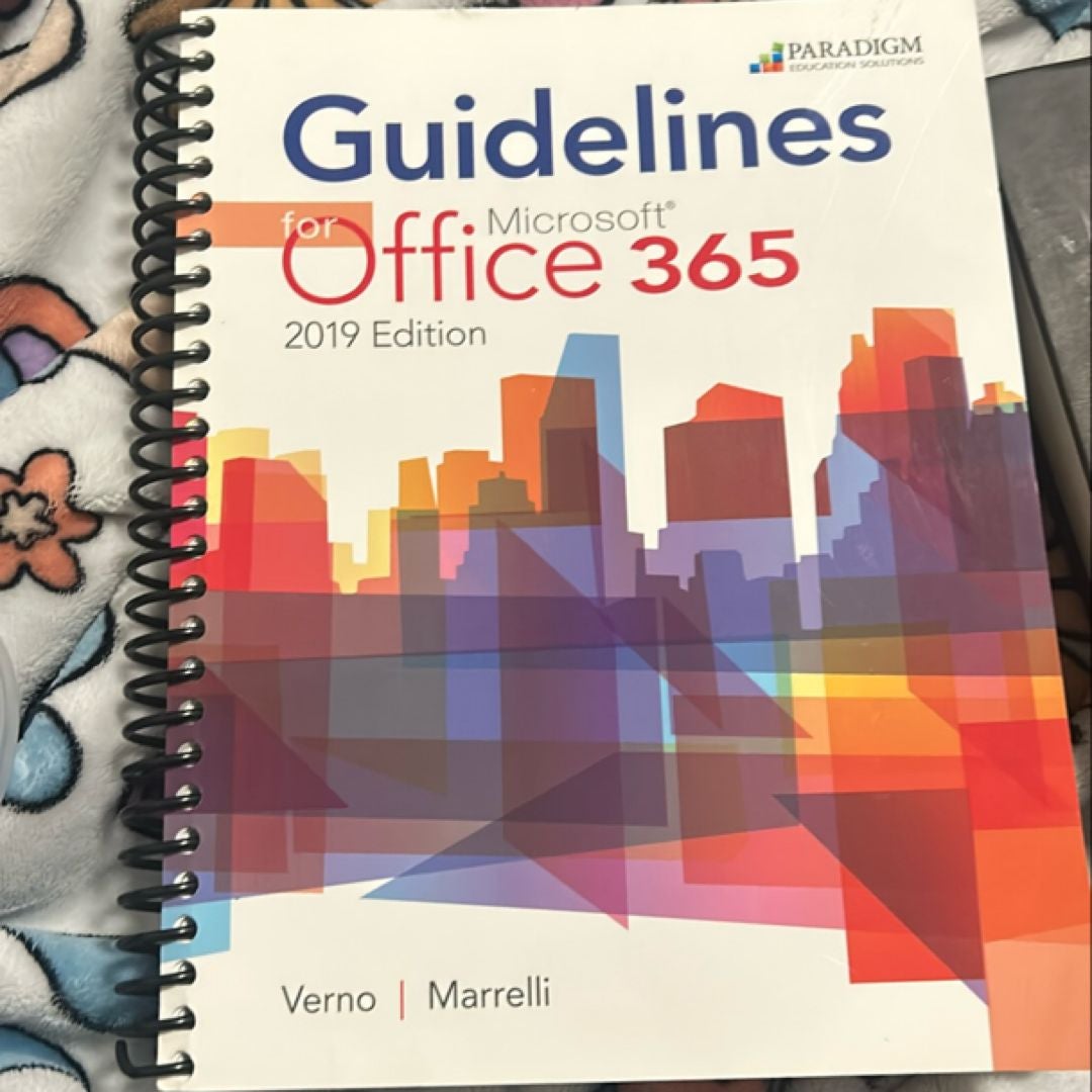 Guidelines For Microsoft Office 365 2019 Edition By Anita Verno Jan