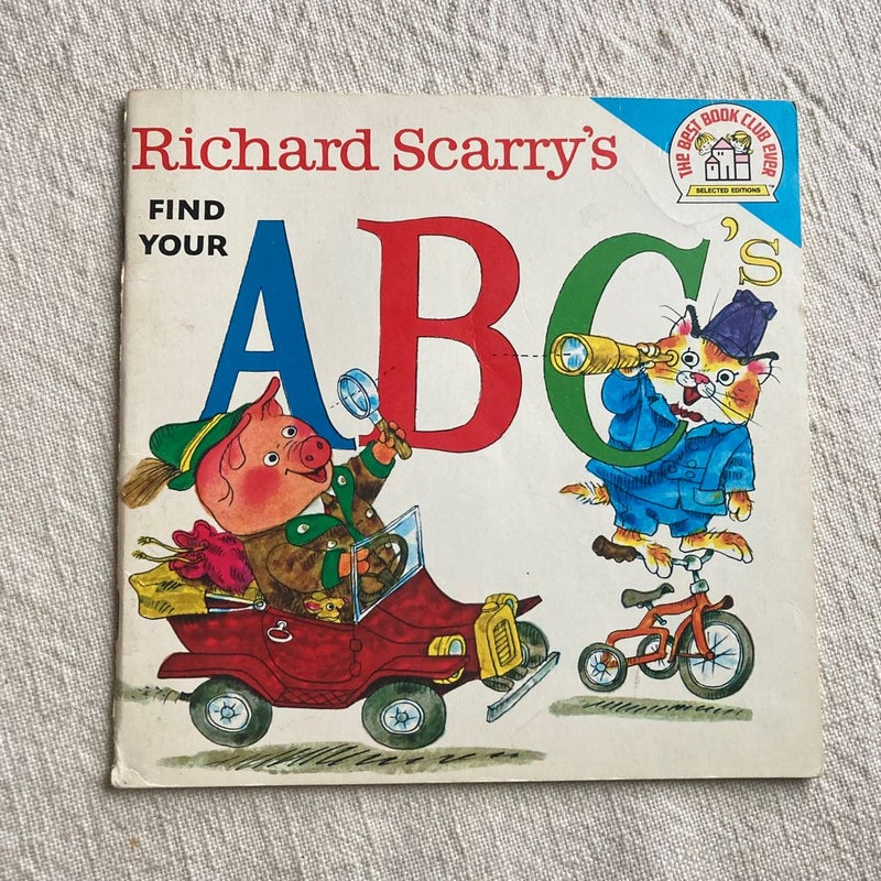 Richard Scarry's Find Your ABC'S (Pictureback® 1973) by Richard Scarry ...