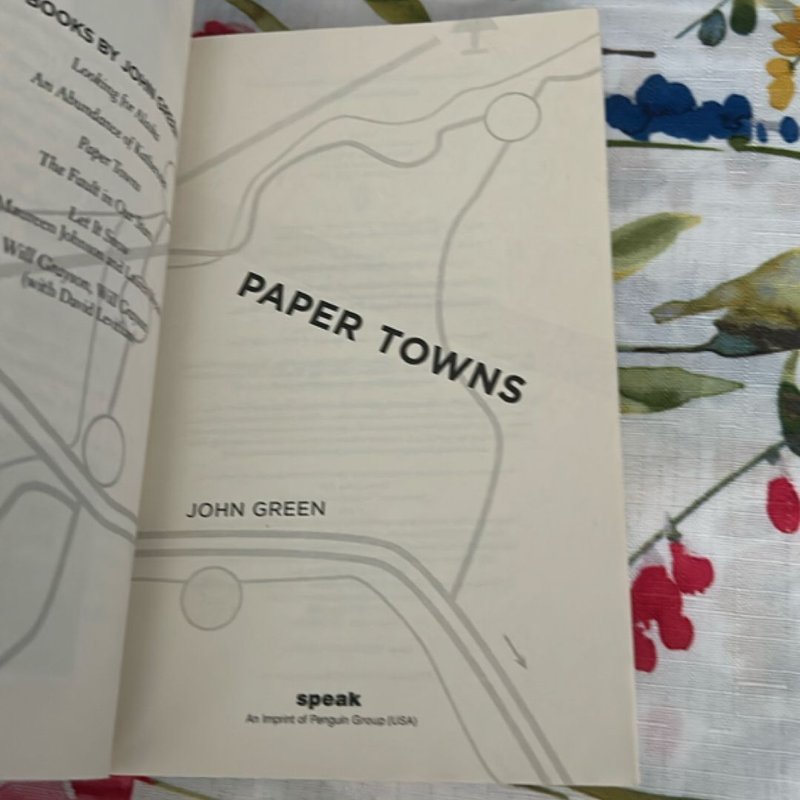 Paper Towns by John Green, Paperback | Pangobooks