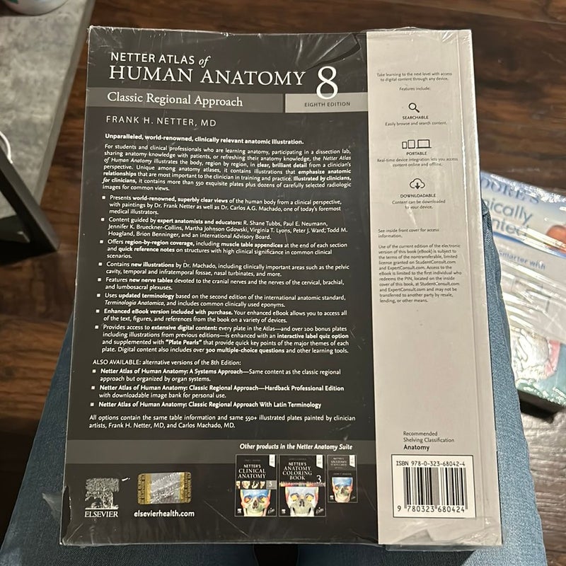 Netter Atlas of Human Anatomy: Classic Regional Approach by Frank H ...