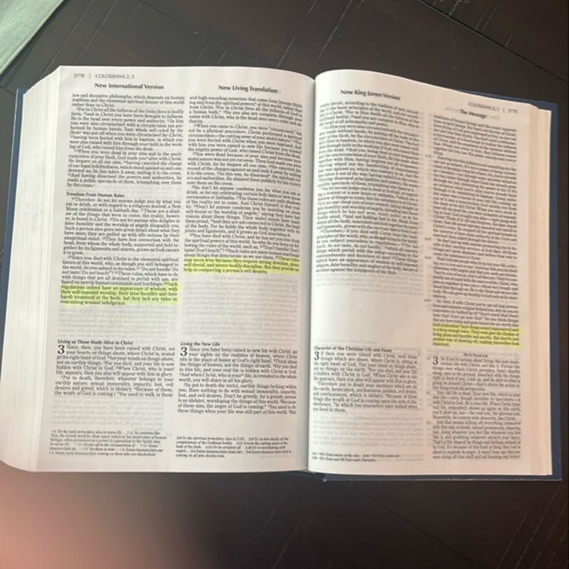 Contemporary Comparative Side-by-Side Bible - NIV and NKJV and NLT and ...