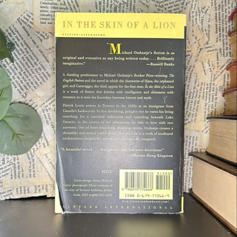 In the Skin of a Lion by Michael Ondaatje