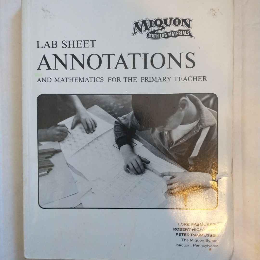 Miquon Math Materials by Lore Rasmussen, Peter Rasmussen, Robert Hightower