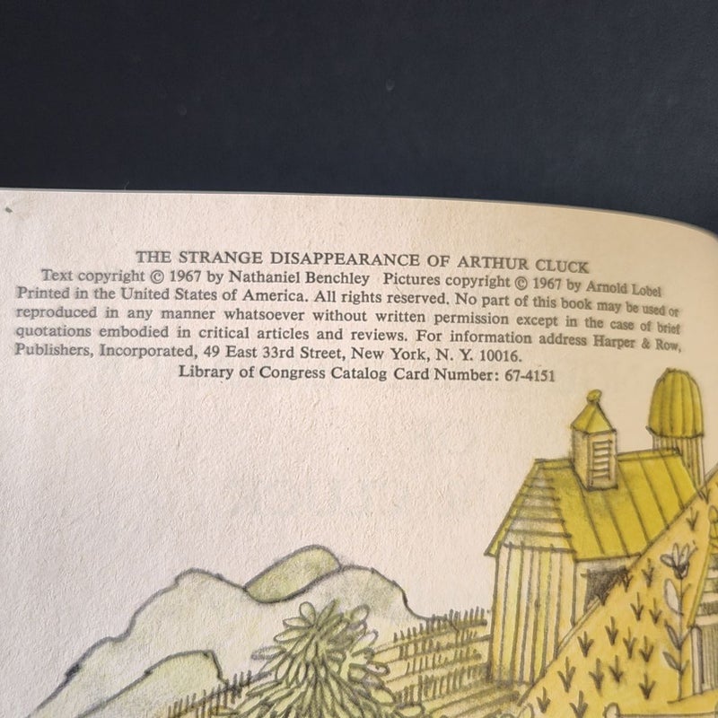 The Strange Disappearance of Arthur Cluck by Nathaniel Benchley ...