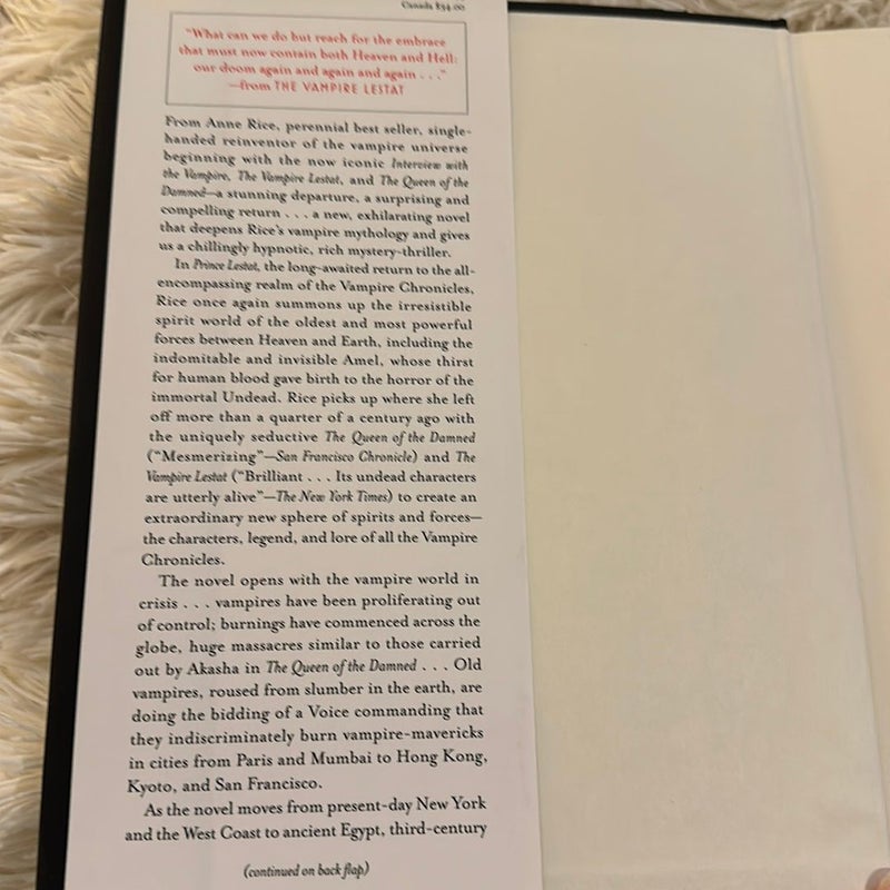 Prince Lestat by Anne Rice