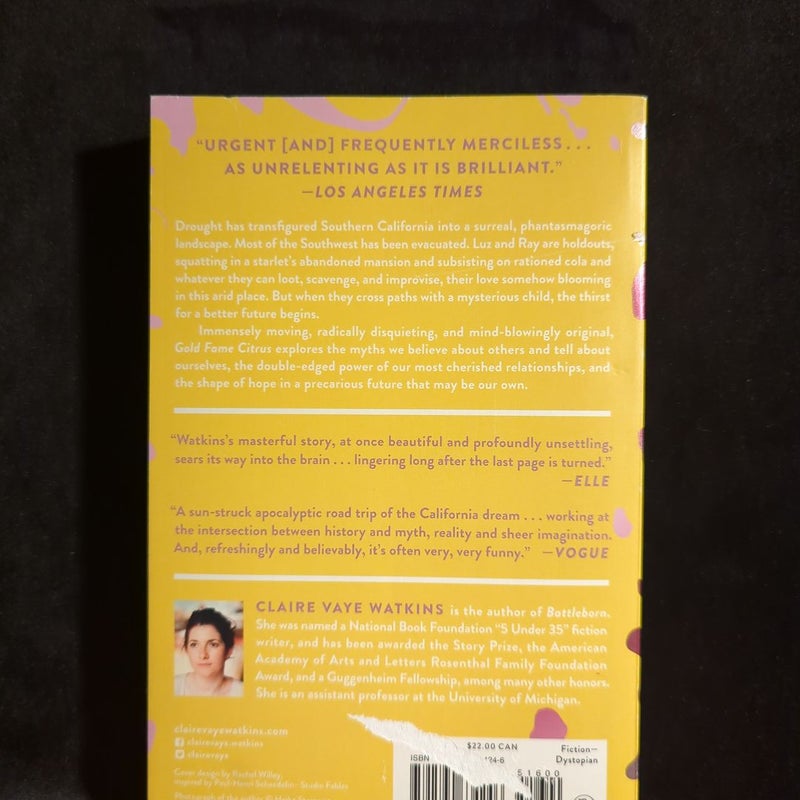 Gold Fame Citrus by Claire Vaye Watkins