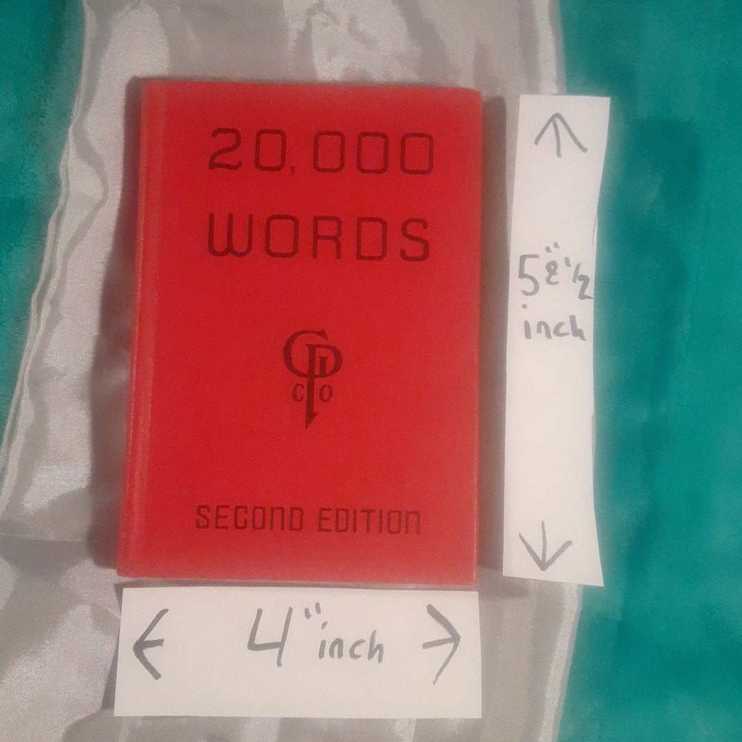20,000 Words (Second Edition) by Louis A. Leslie, Hardcover | Pangobooks