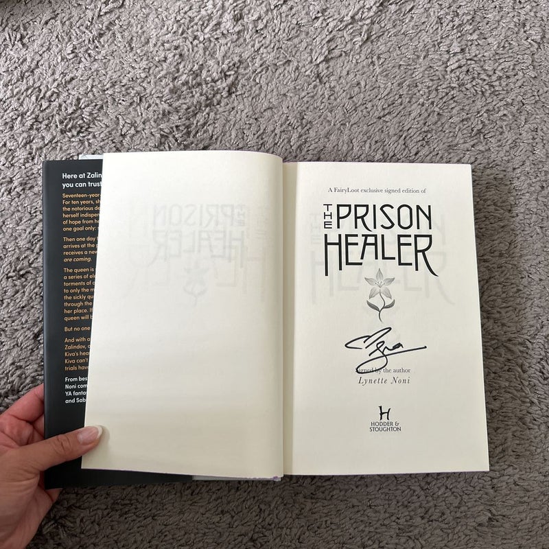 The Prison Healer *signed* by Lynette Noni, Hardcover | Pangobooks