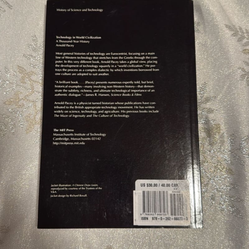 Technology in World Civilization by Arnold Pacey