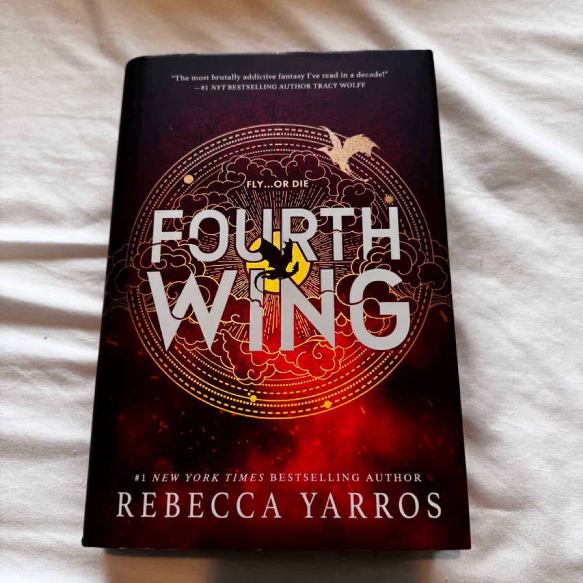 Fourth Wing Red Tower with Overlays by Rebecca Yarros, Hardcover ...