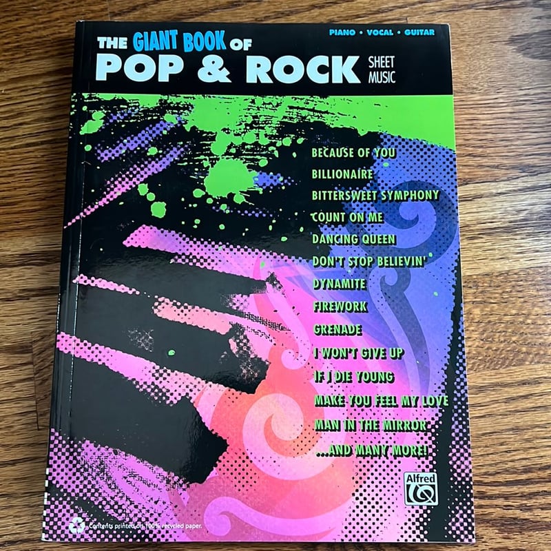 The Giant Pop and Rock Piano Sheet Music Collection by Alfred Music