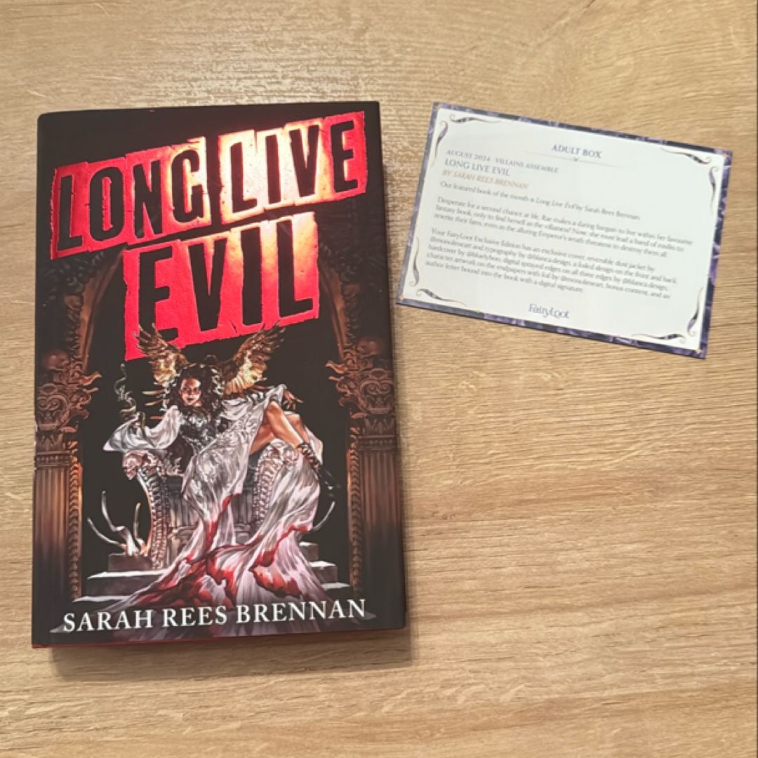 Fairyloot Long Live Evil by Sarah Rees Brennan, Hardcover | Pangobooks