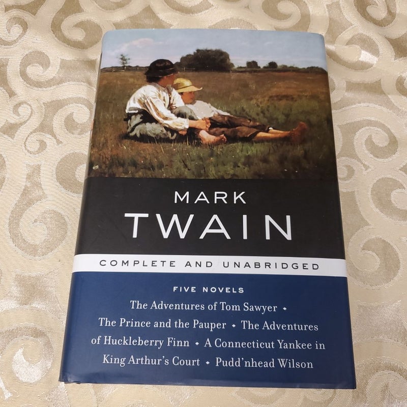 Mark Twain Complete and unabridged Five Novels by Mark Twain, Hardcover ...