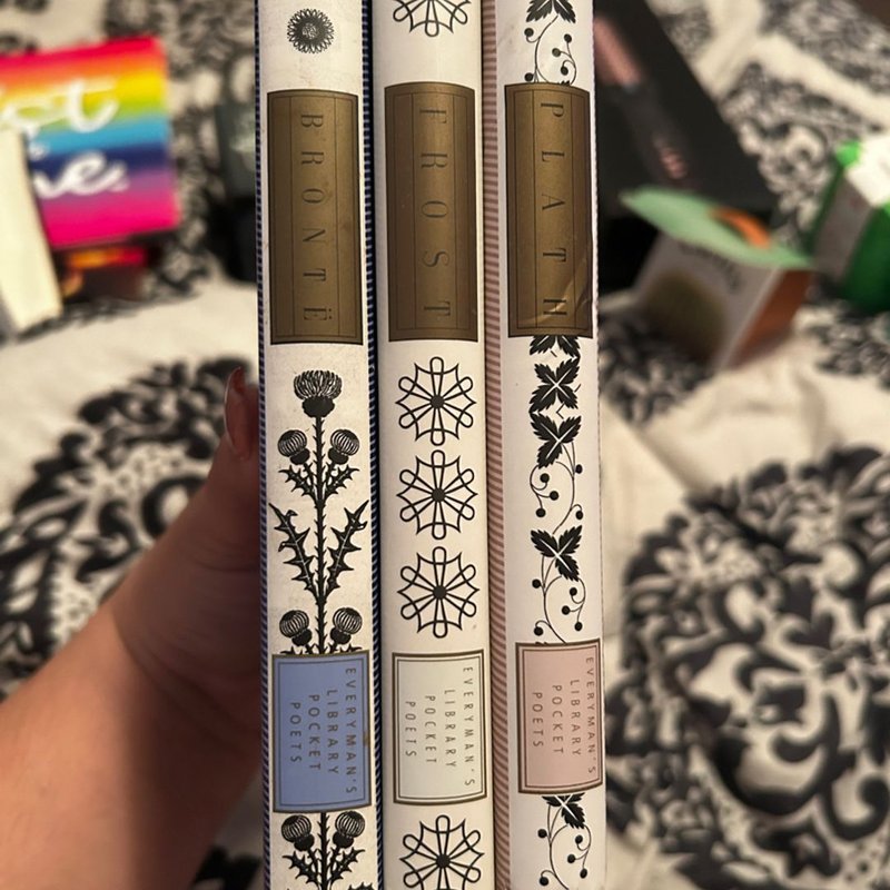 3 Everyman’s Library Pocket Poets BUNDLE by Robert Frost, Sylvia Plath ...