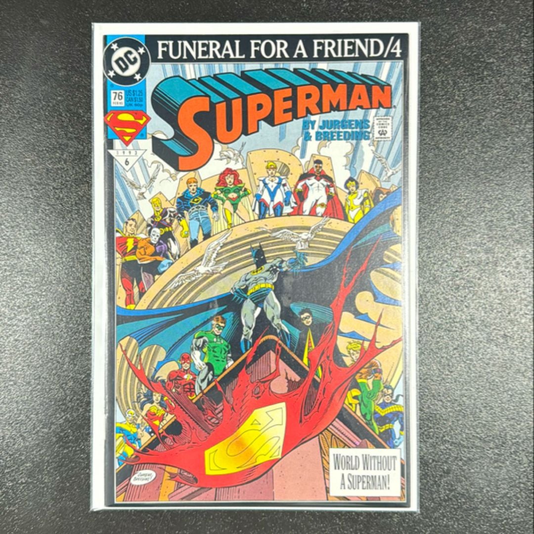 Superman # 76 Feb 1993 / 6 Funeral For A Friend / 4 DC Comics by DC ...