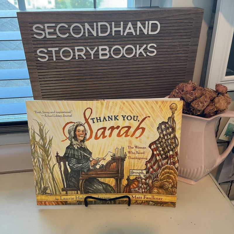 Thank You, Sarah by Laurie Halse Anderson, Paperback | Pangobooks