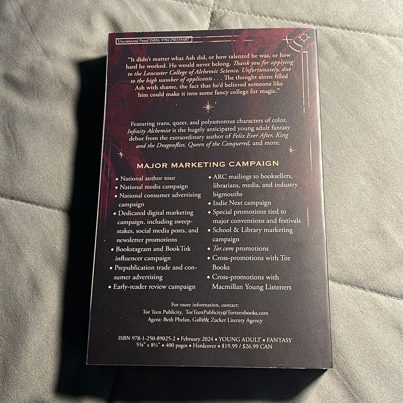 Infinity Alchemist ARC by Kacen Callender, Paperback | Pangobooks