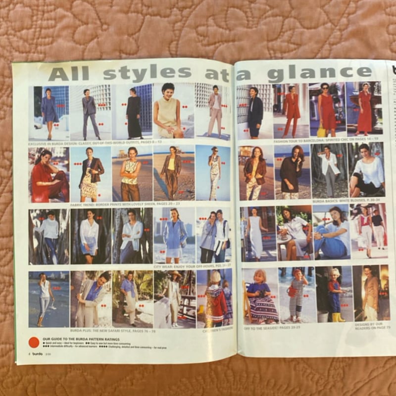 Burda Magazine (March 1999) by Vertag Aenne Burda Gmbh & Co, Paperback ...