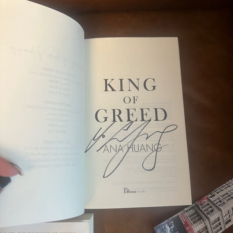 Signed Ana Huang set king of greed twisted love twisted games by Ana Huang , Paperback | Pangobooks
