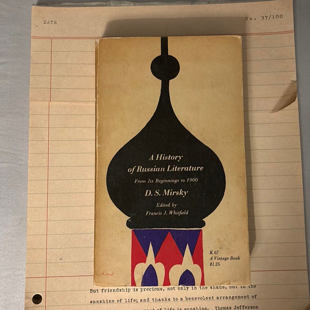 A History of Russian Literature by D.S Mirsky, Paperback | Pangobooks