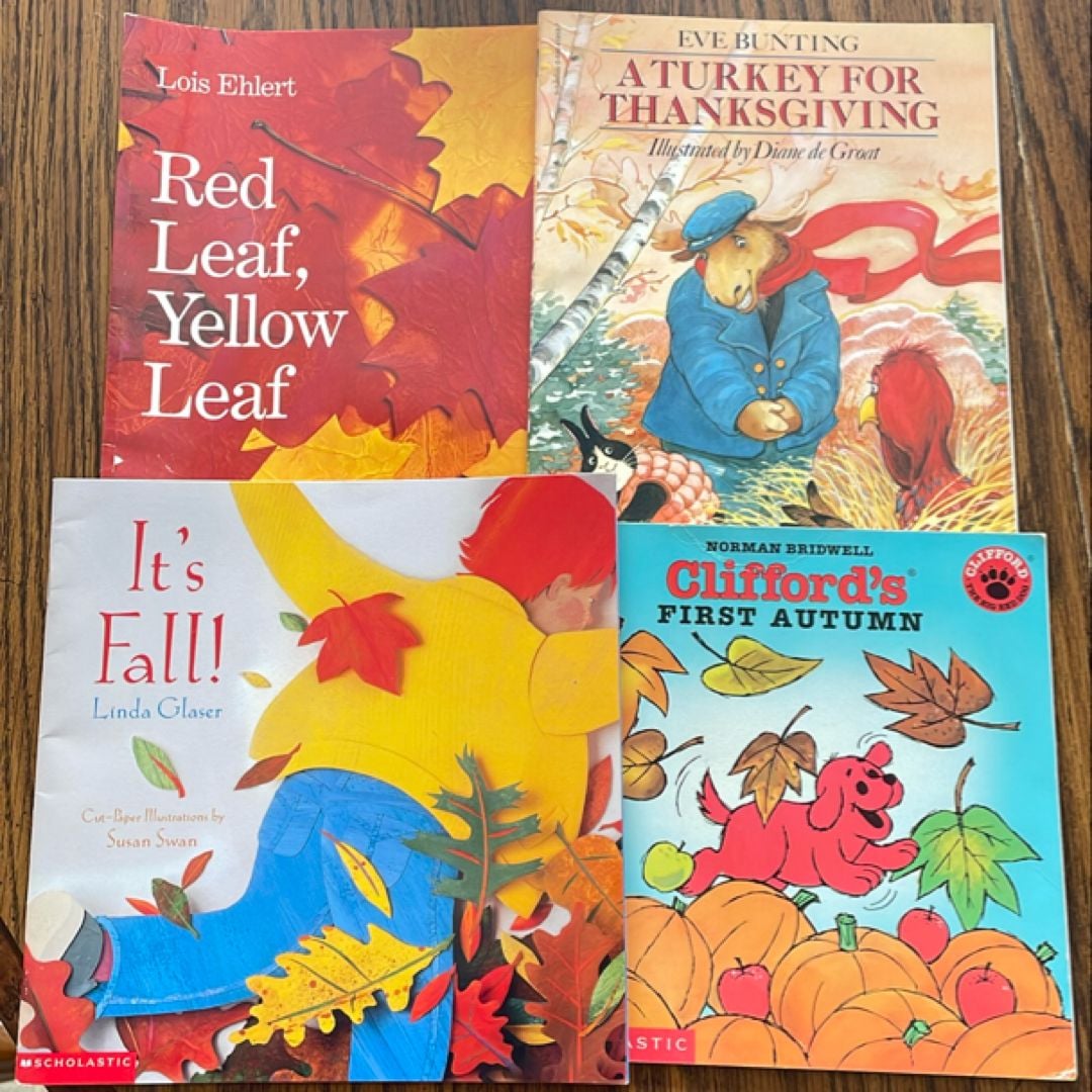 Fall bundle of 4 books by Lois Ehlert;Eve Bunting;Linda Glaser ...