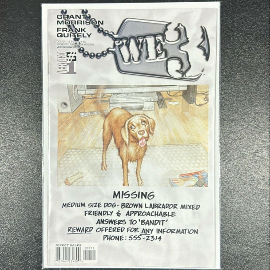 WE3 # 1 of 3 Oct 04 Grant Morrison Frank Quitely Vertigo Comics by Grant Morrison, Frank Quitely ...