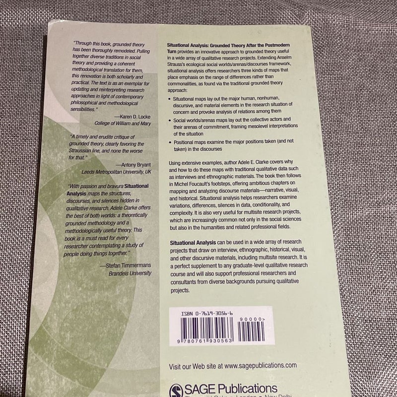 Situational Analysis by Adele E. Clarke