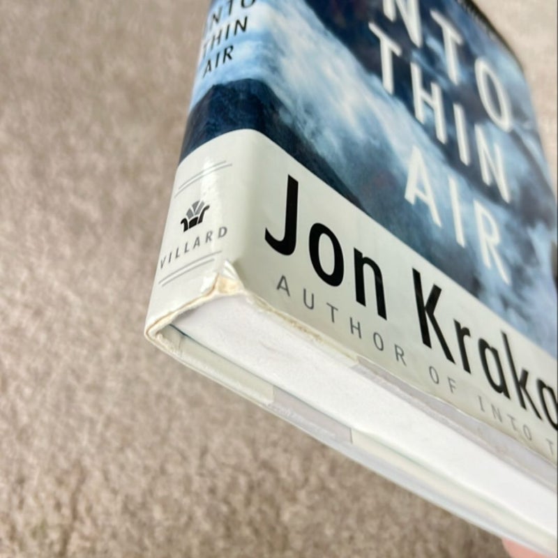 Into Thin Air by Jon Krakauer, Hardcover | Pangobooks