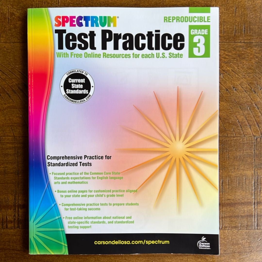 Test Practice, Grade 3 by Spectrum