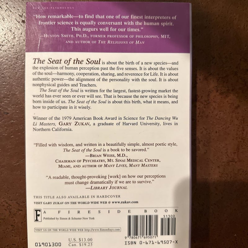 The Seat Of The Soul by Gary Zukav, Paperback | Pangobooks