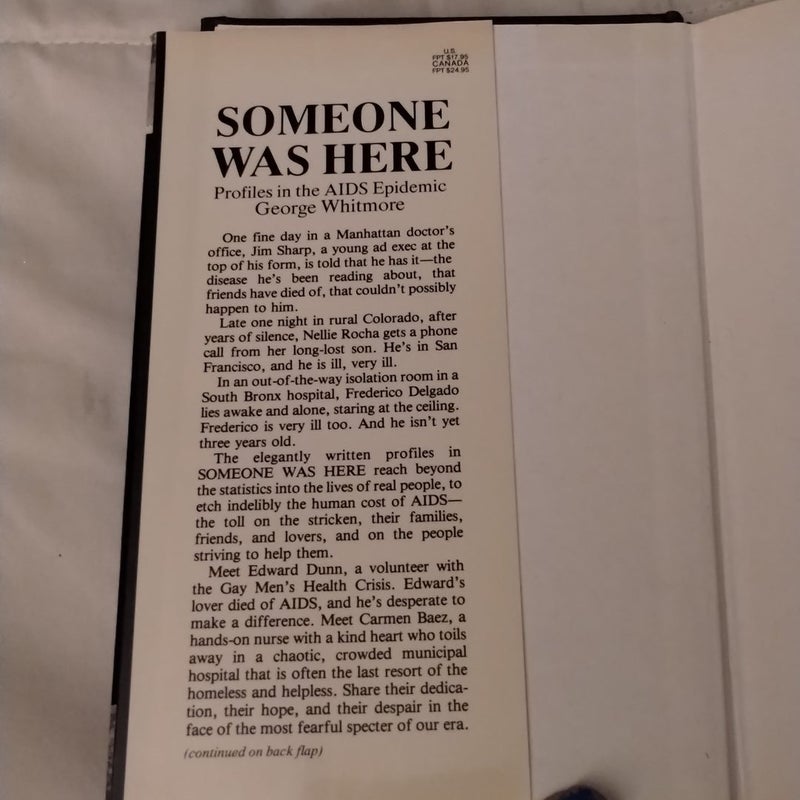 Someone Was Here Profiles in the AIDS Epidemic by George Whitmore ...