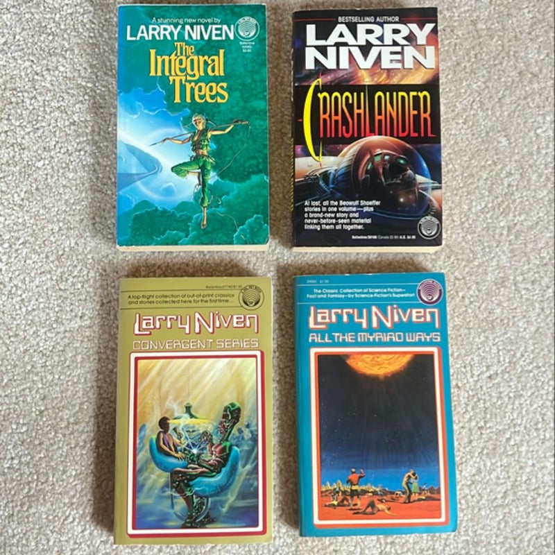 Larry Niven Set of 4 Vintage Books by Larry Niven, Paperback | Pangobooks
