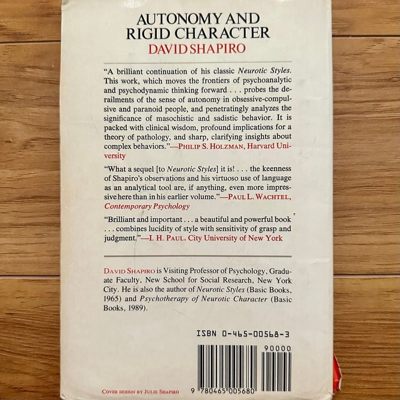 Autonomy and Rigid Character