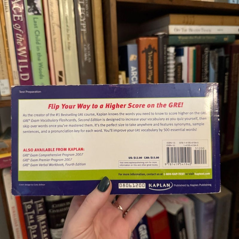 GRE Exam Vocabulary Flashcards by Kaplan Publishing Staff