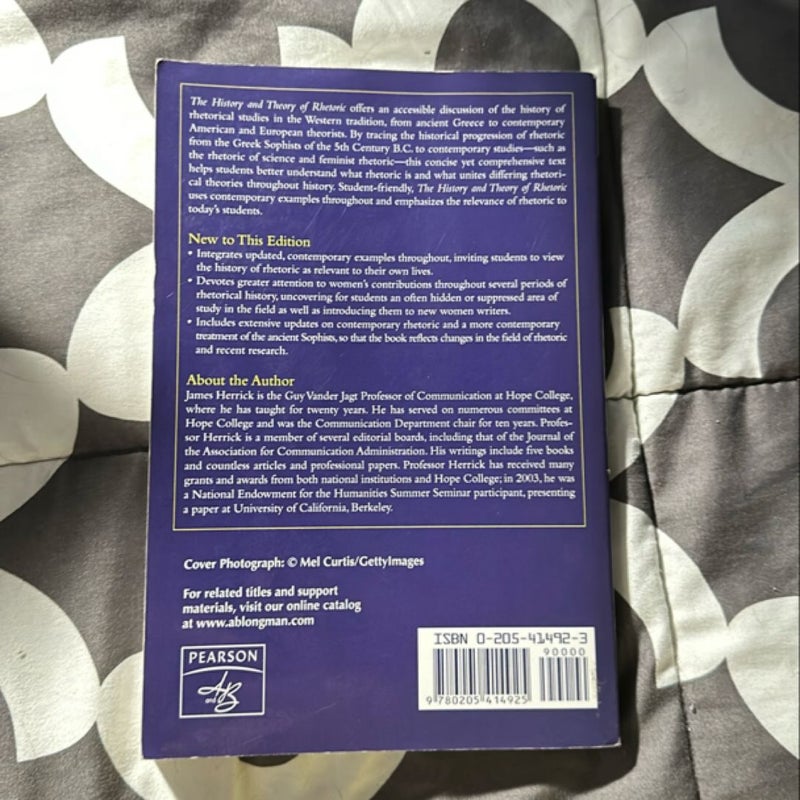 The History and Theory of Rhetoric by James A. Herrick