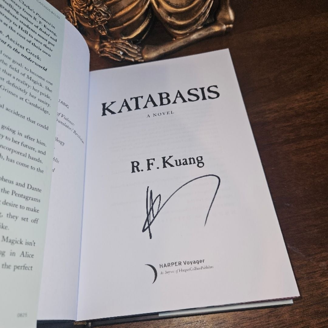 * HAND SIGNED* Deluxe Limited Edition Katabasis by R.F Kuang, Hardcover ...