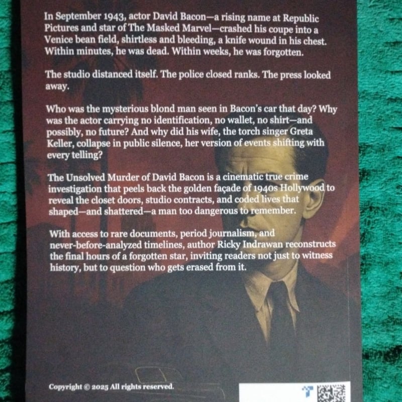The Unsolved Murder of David Bacon by Ricky Indrawan