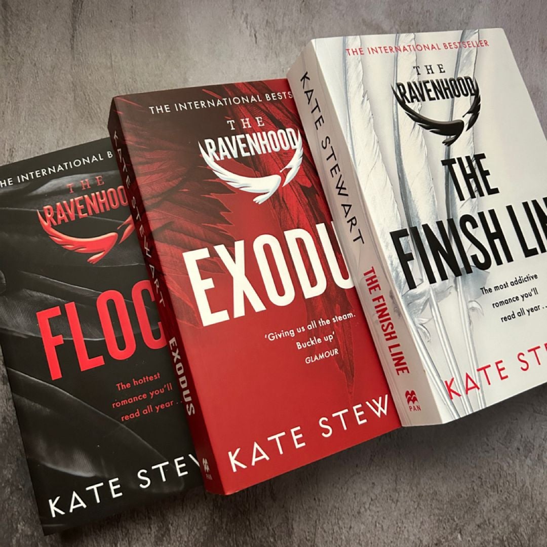 Ravenhood Trilogy - Flock, Exodus & The Finish Line by Kate Stewart ...